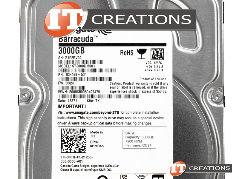 HHD4K - Refurbished - DELL / SEAGATE 3TB 7.2K RPM SATA 3.5 INCH LARGE ...