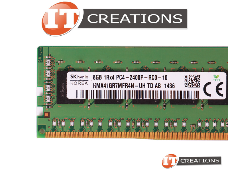 HMA41GR7MFR4N-UH SK HYNIX 8GB PC4-19200R DDR4-2400P-R REGISTERED ECC 1RX4 CL17 288 PIN 1.20V ...