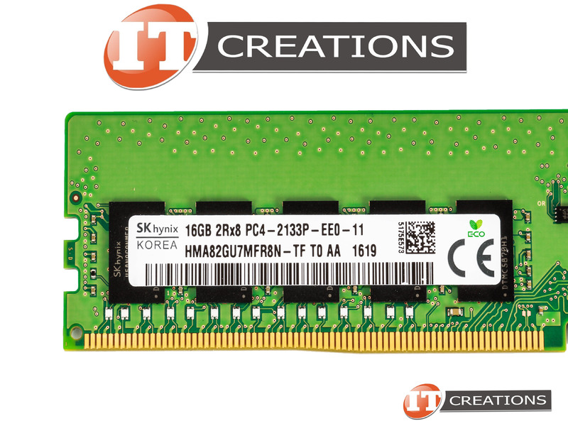 HMA82GU7MFR8N-TF SK HYNIX 16GB PC4-17000 DDR4-2133P-E UNBUFFERED ECC 2RX8 CL15 288 PIN 1.20V ...