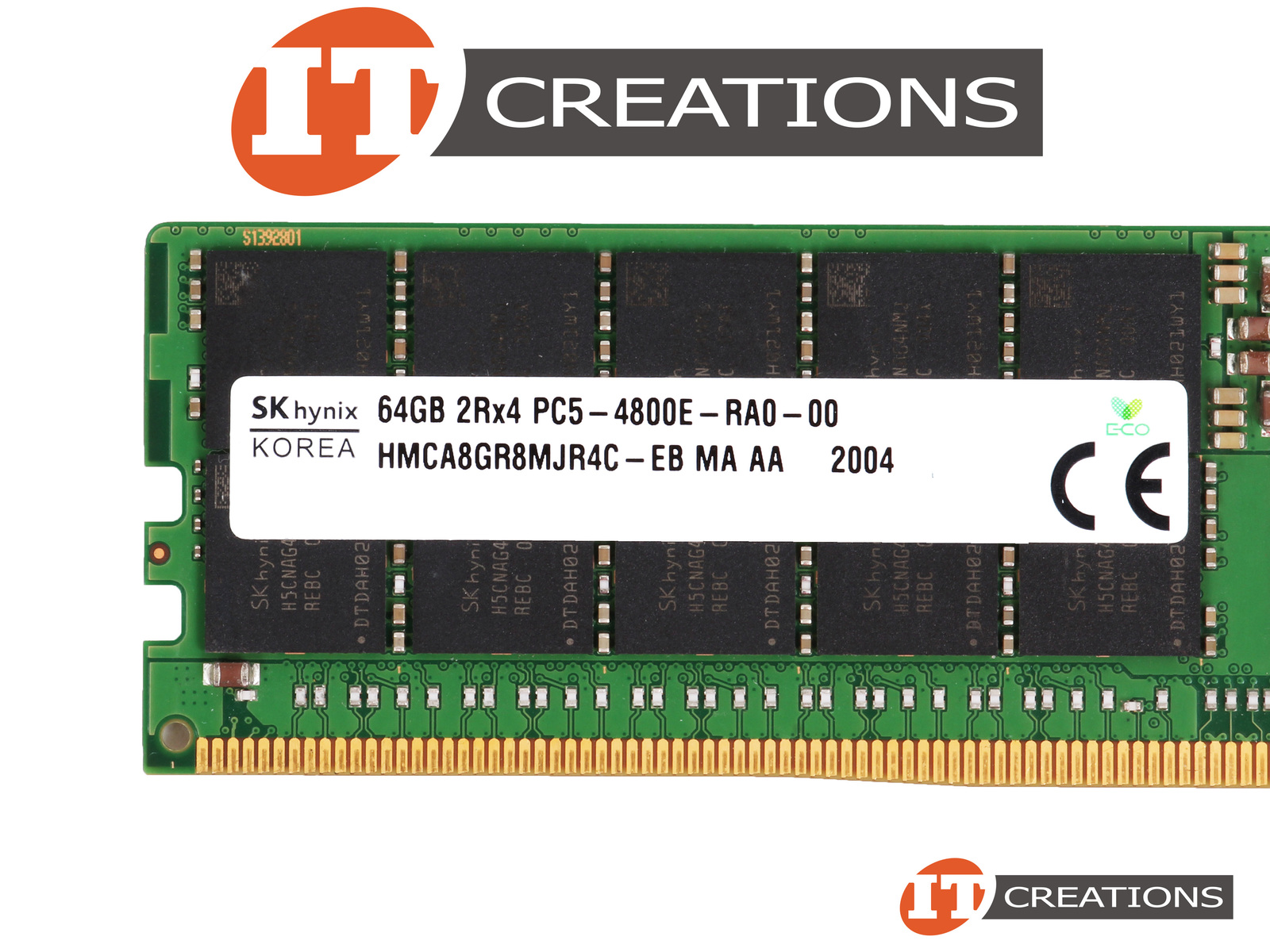 HMCA8GR8MJR4C-EB SK HYNIX 64GB PC5-38400 DDR5-4800E-R REGISTERED ECC ...