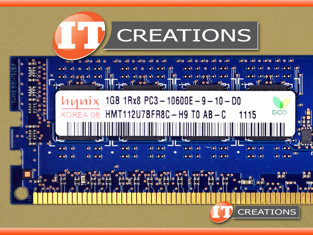 HMT112U7BFR8C-H9 HYNIX 1GB PC3-10600E UNBUFFERED ECC DDR3-1333 MEMORY ...