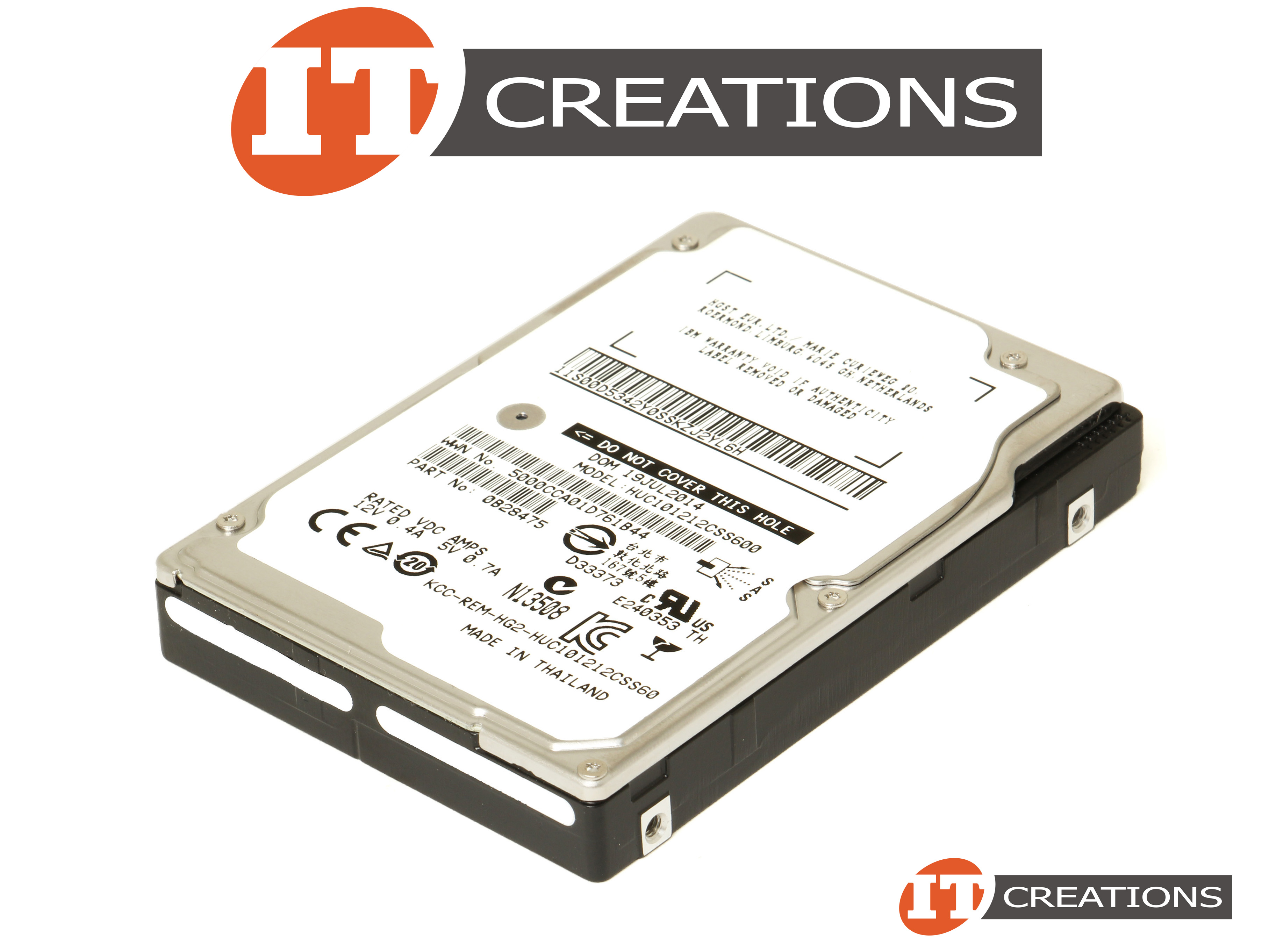 HUC101212CSS600-IBM - Refurbished - IBM / HITACHI GLOBAL 1.2TB 10K RPM ...
