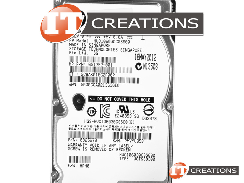 HUC106030CSS600-HP - Refurbished - HP / HITACHI GLOBAL 300GB 10K RPM ...