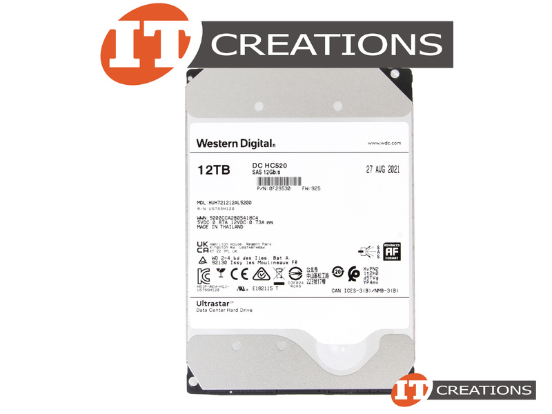 HUH721212AL5200 - New Other - HITACHI GLOBAL 12TB 7.2K RPM SAS III 3.5 ...
