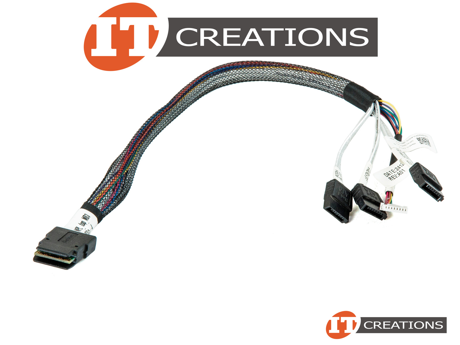 HVDFH DELL MINI SAS TO X3 SATA 12 INCH CABLE FOR DELL POWEREDGE C6000 ...