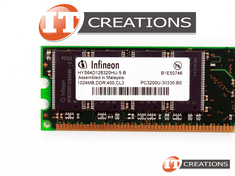 HYS64D128320HU-5-B INFINEON 1GB PC-3200U DDR-400 UNBUFFERED NON ECC CL3 ...