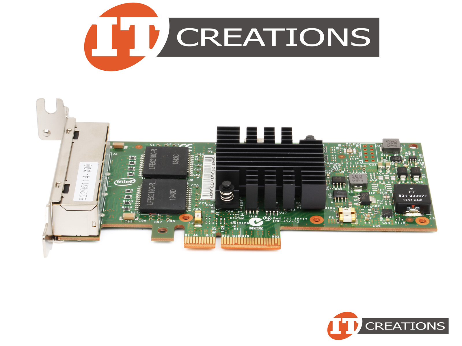 I350T4BLK-LOW P INTEL ETHERNET SERVER ADAPTER I350-T4 1GBE QUAD PORT ...