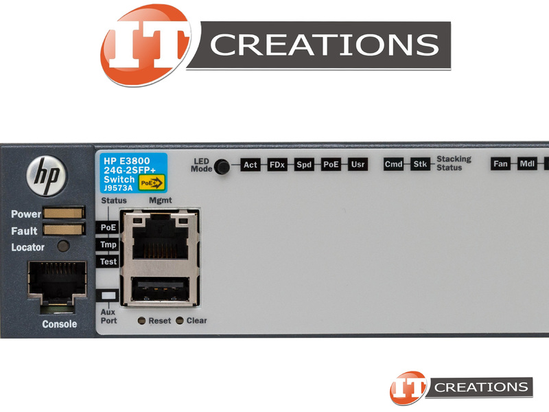J9573A-SG48G0S3SR - Refurbished - HP E3800-24G-POE+ 2SFP+ SWITCH ...