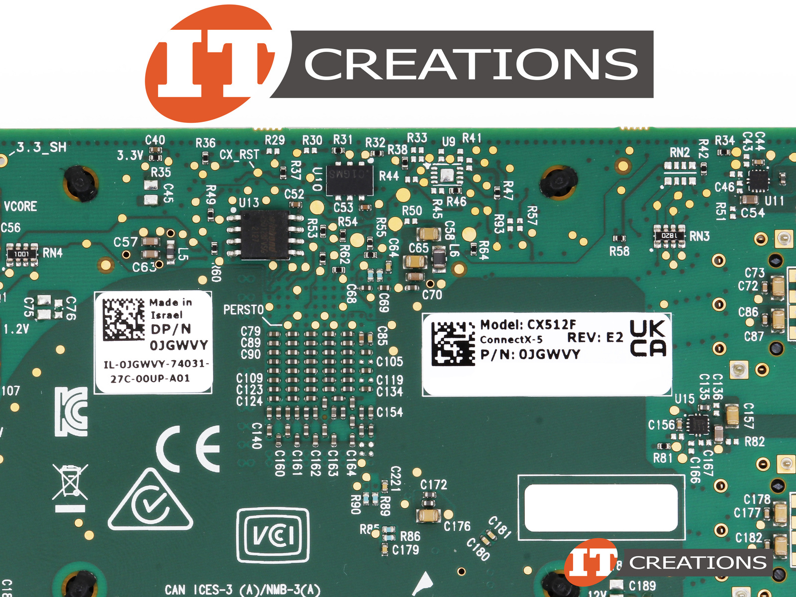 JGWVY-LOW P DELL / MELLANOX CONNECTX-5 CX512F 25GBE DUAL PORT SFP28 PCI ...
