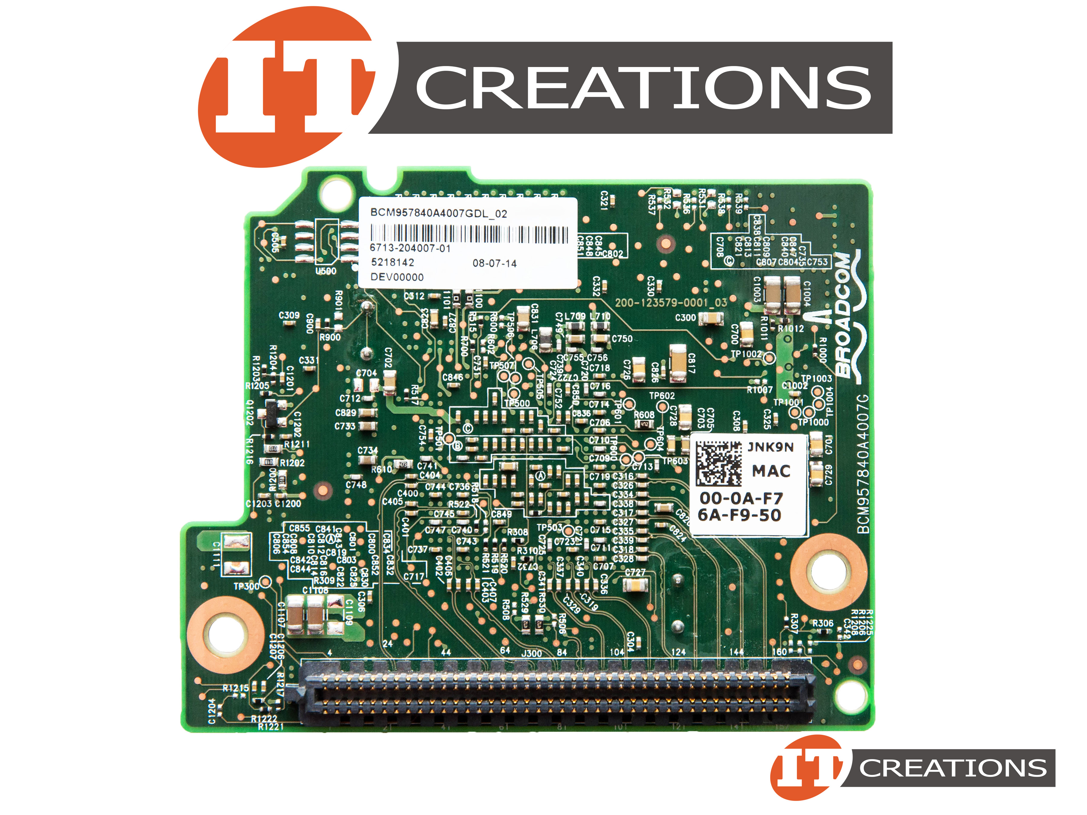 JNK9N DELL / BROADCOM NETXTREME II BCM57840 NDC 10GBE 4 PORT NETWORK ...