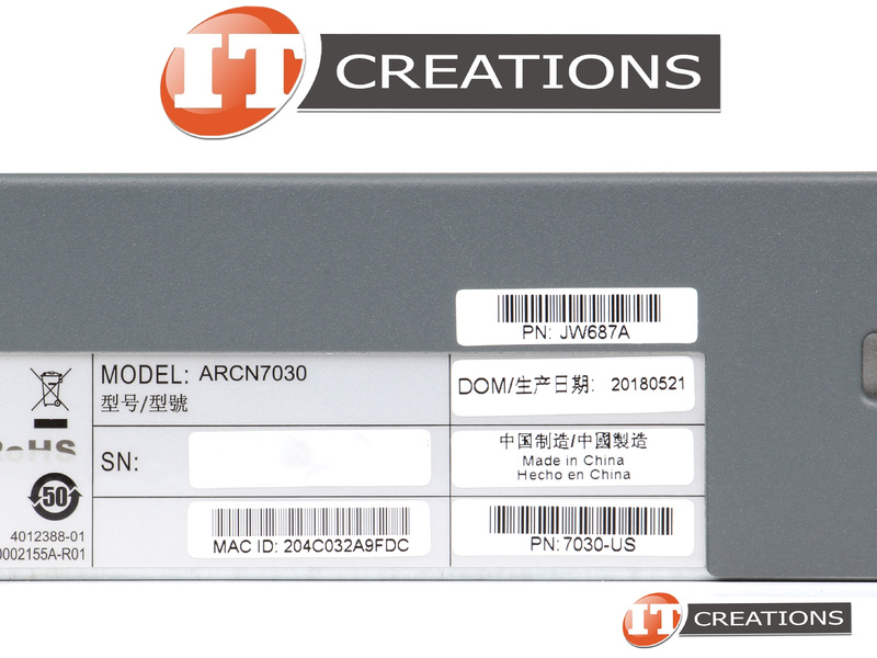 JW687A - New Other - HP / ARUBA 7030 8P DUAL PERS 10 / 100 / 1000BASE-T ...