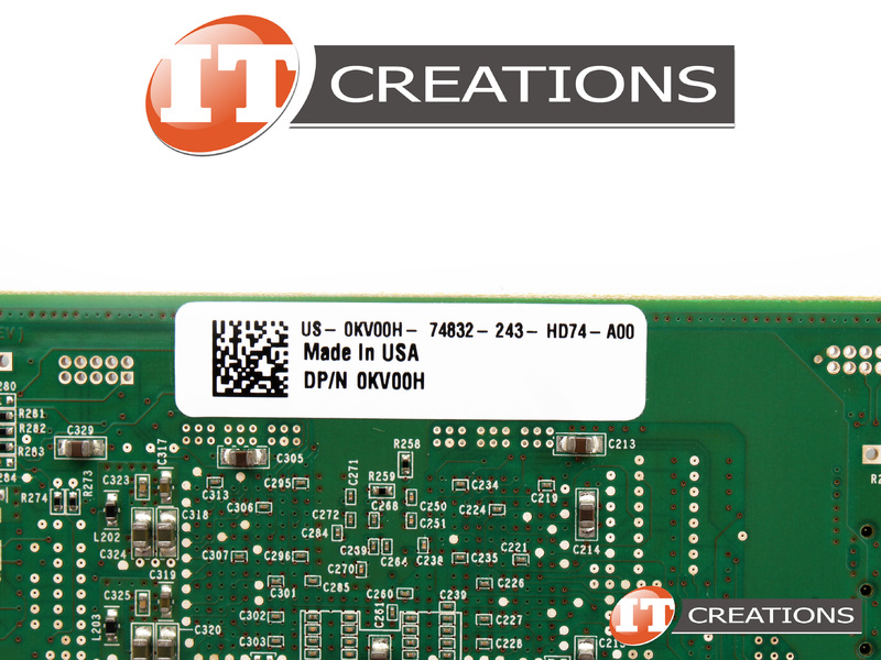 KV00H-HIGH P DELL / QLOGIC QLE2562 HBA 8GB DUAL PORT SFP PCI-E 2.0 X8 ...