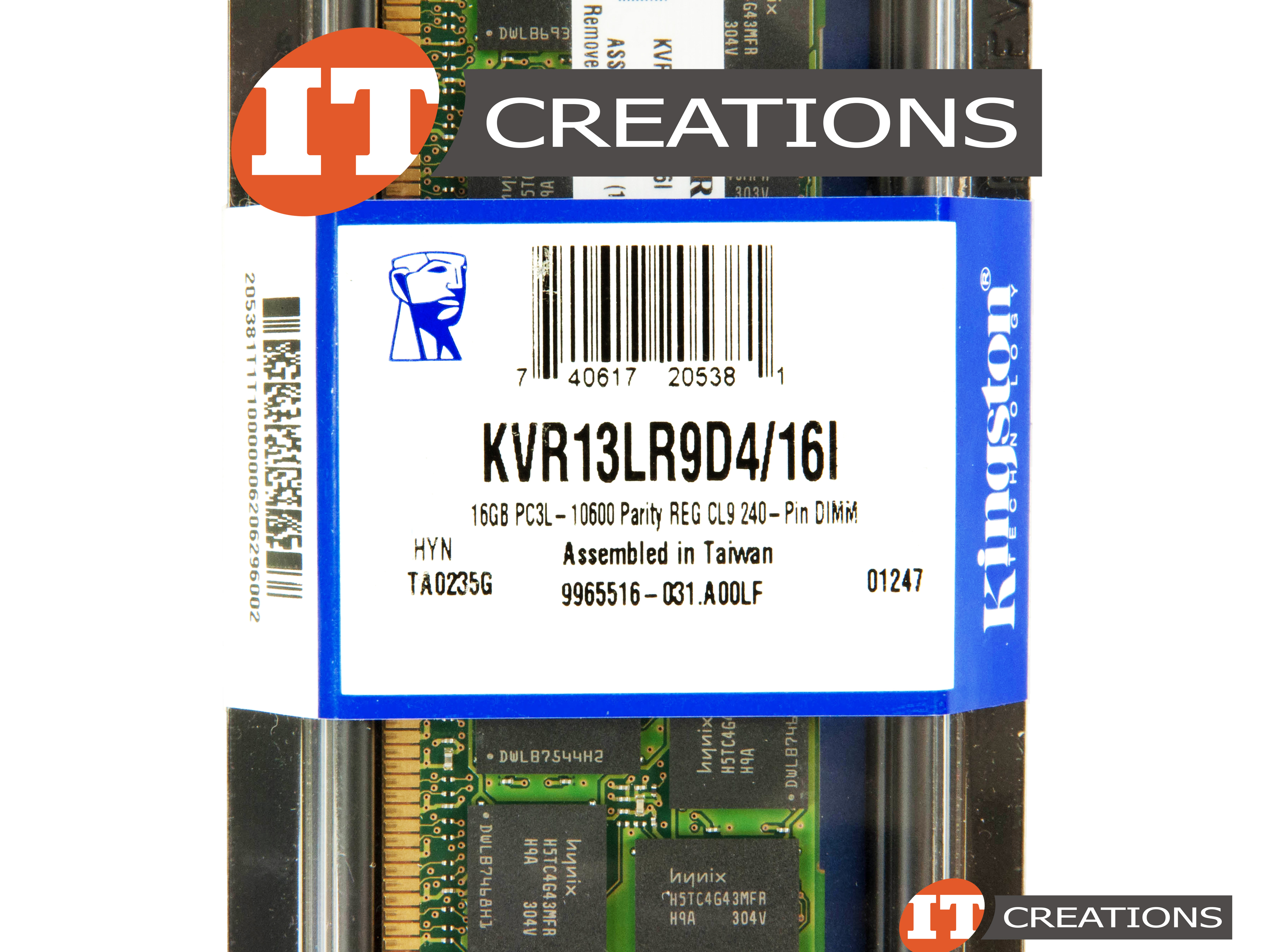 KVR13LR9D4-16I-RETAIL - Retail - KINGSTON 16GB PC3L-10600R DDR3-1333 ...