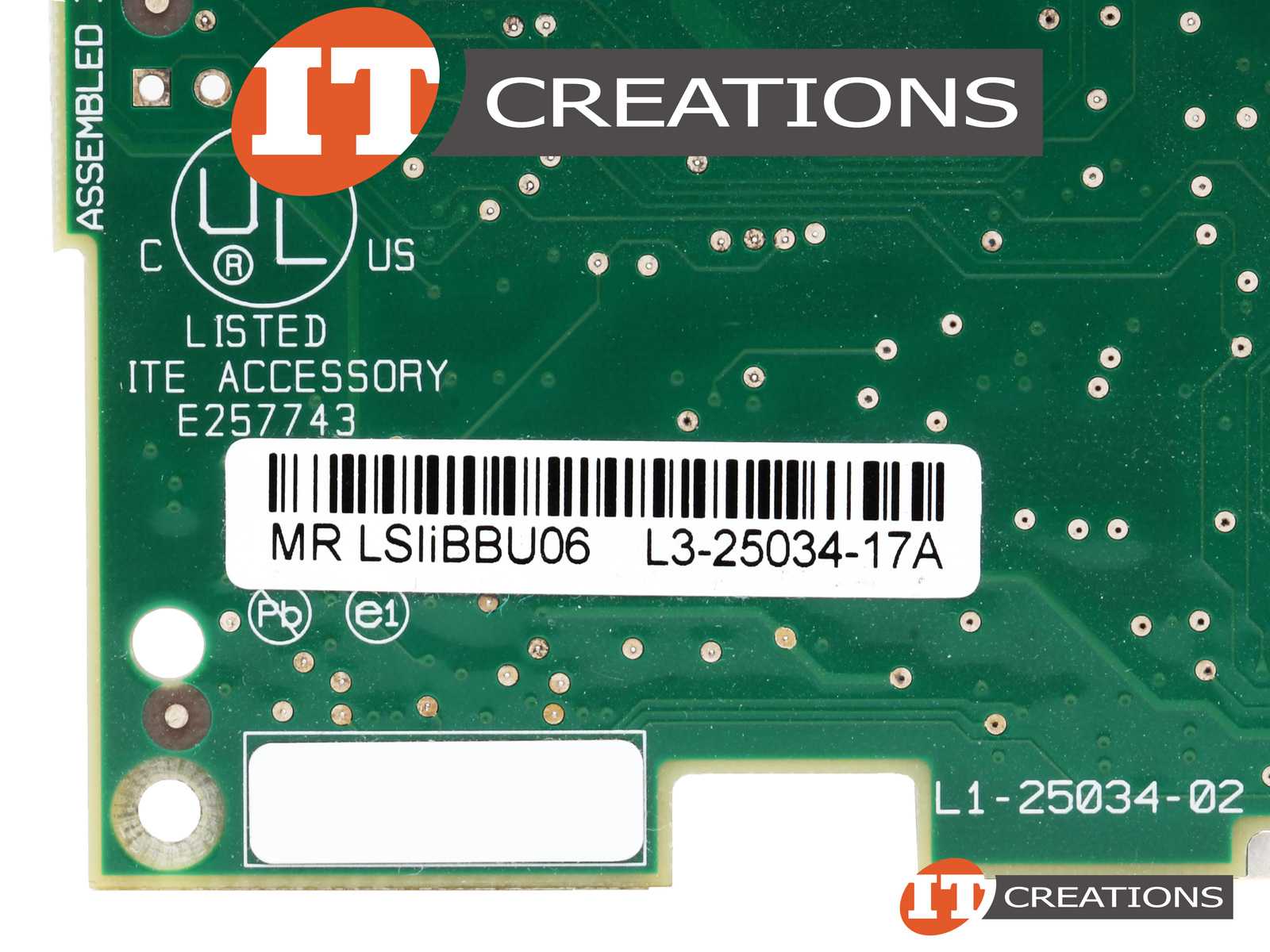 L3-25034-17A LSI LOGIC RACKABLE BBU HOST BUS ADAPTER INTERPOSER BOARD ...