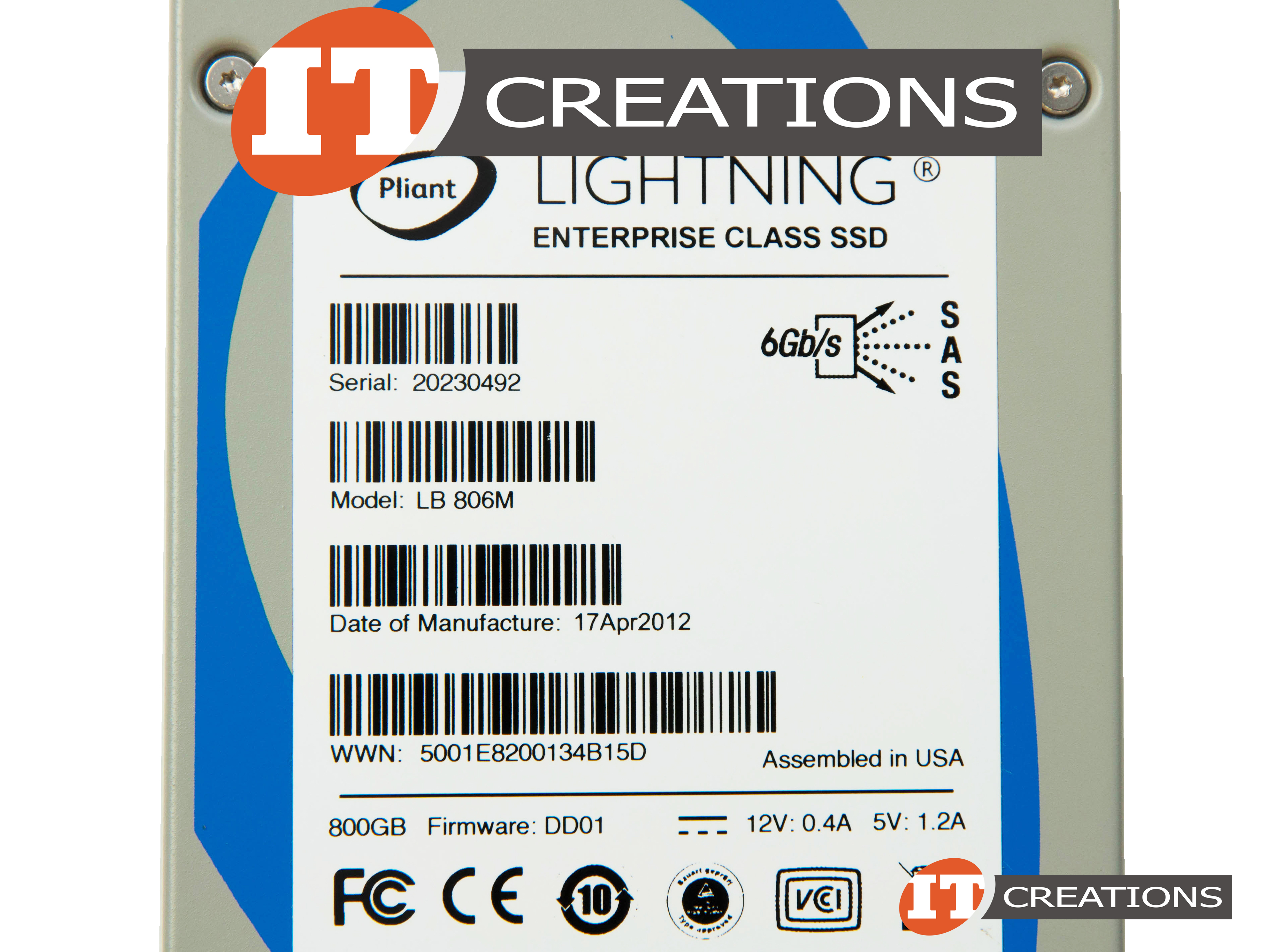 LB 806M - New - SANDISK / PLIANT 800GB MLC SAS 2.5 INCH SMALL FORM ...