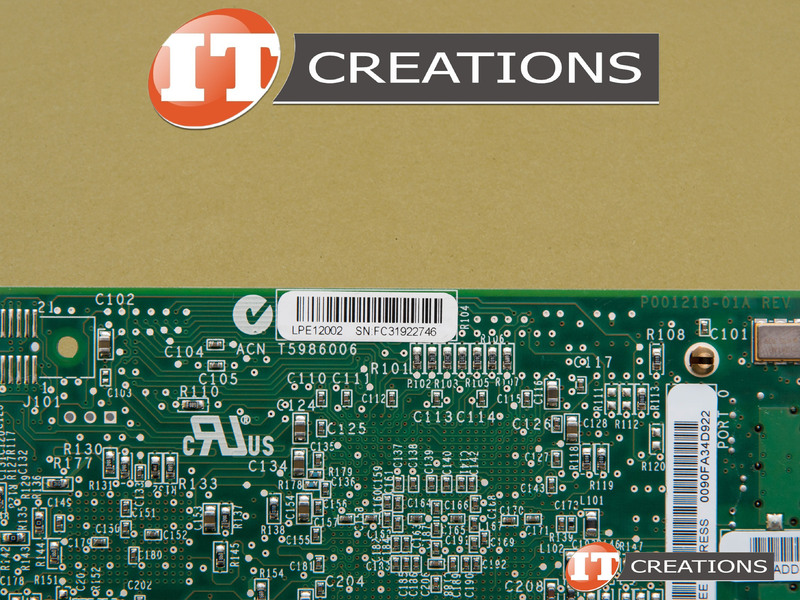 LPE12002-HIGH P EMULEX LIGHTPULSE LPE12002 HBA 8GB/S FIBRE CHANNEL PCI ...