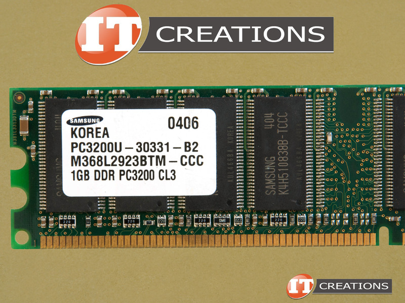 M368L2923BTM-CCC SAMSUNG 1GB PC-3200U DDR-400 UNBUFFERED NON ECC CL3 ...