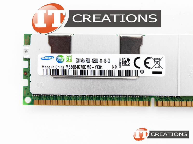 M386B4G70DM0-YK04 SAMSUNG 32GB PC3L-12800L DDR3-1600 LOAD REDUCED 4RX4 ...
