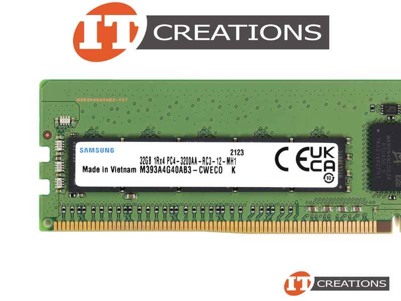 M393A4G40AB3-CWEC0 SAMSUNG 32GB PC4-25600AA-R DDR4-3200AA-R REGISTERED ...