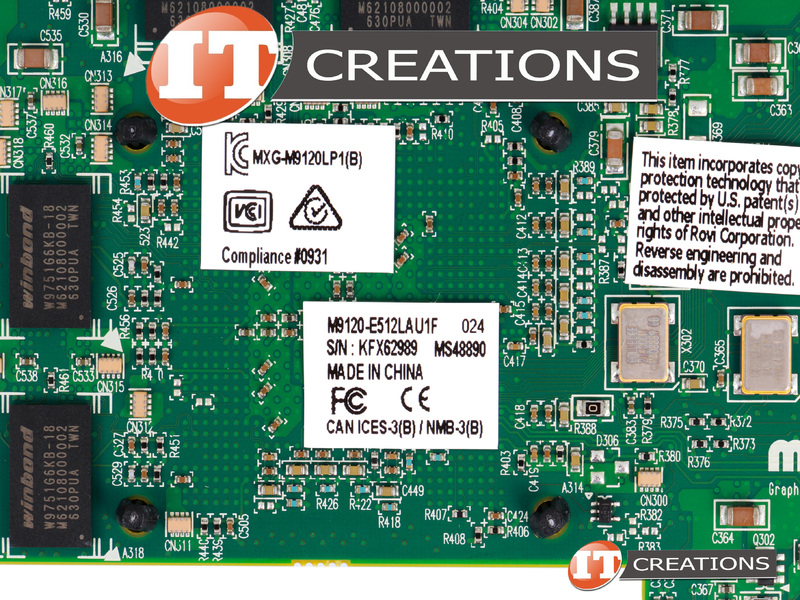 M9120-E512LAU1F-LOW P MATROX M9120 PLUS LP PCIE X1 512MB DDR2 ( 1 ) ONE ...