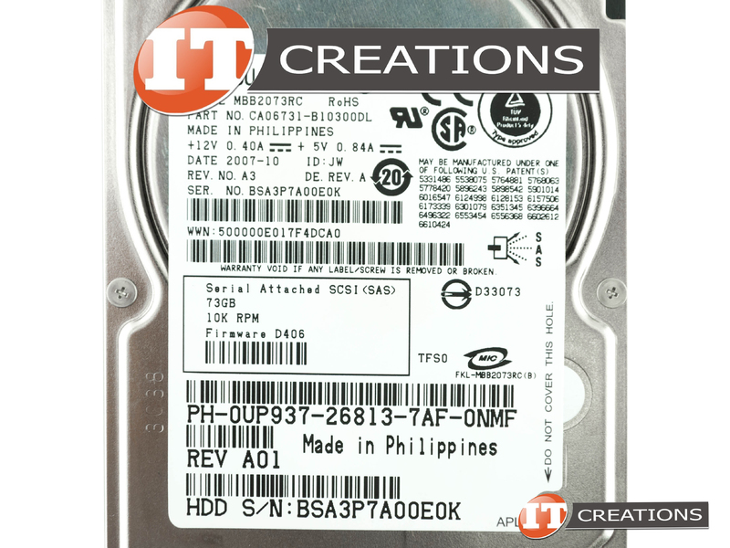 MBB2073RC-DELL - Refurbished - DELL / FUJITSU 73GB 10K RPM SAS 2.5 INCH ...