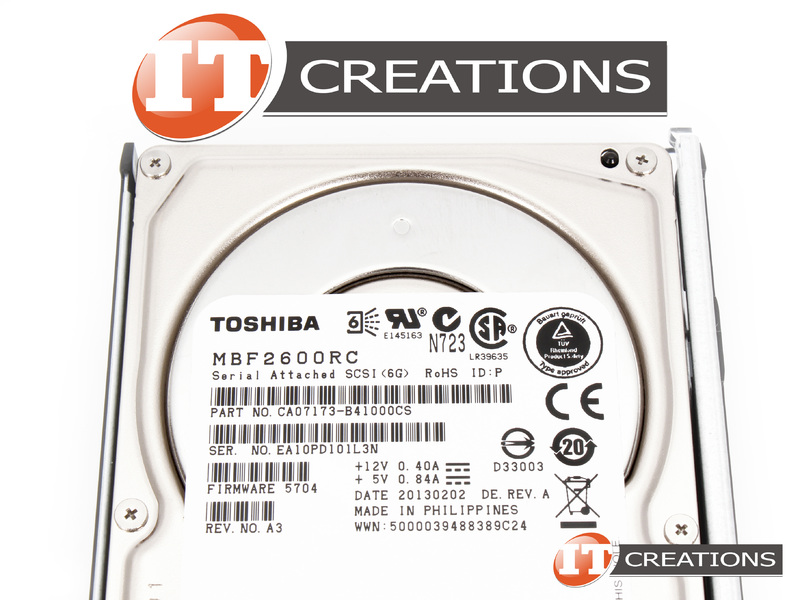 MBF2600RC - Refurbished - TOSHIBA 600GB 10K RPM SAS 2.5 INCH SMALL FORM ...
