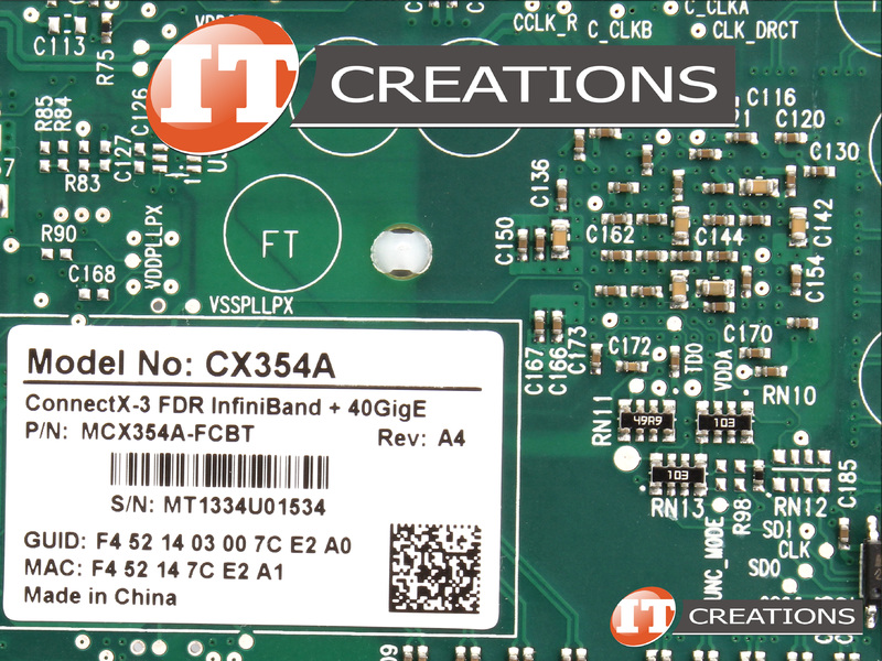 MCX354A-FCBT-LOW P MELLANOX CONNECTX-3 VPI CX354A NIC 40/56GBE / FDR ...