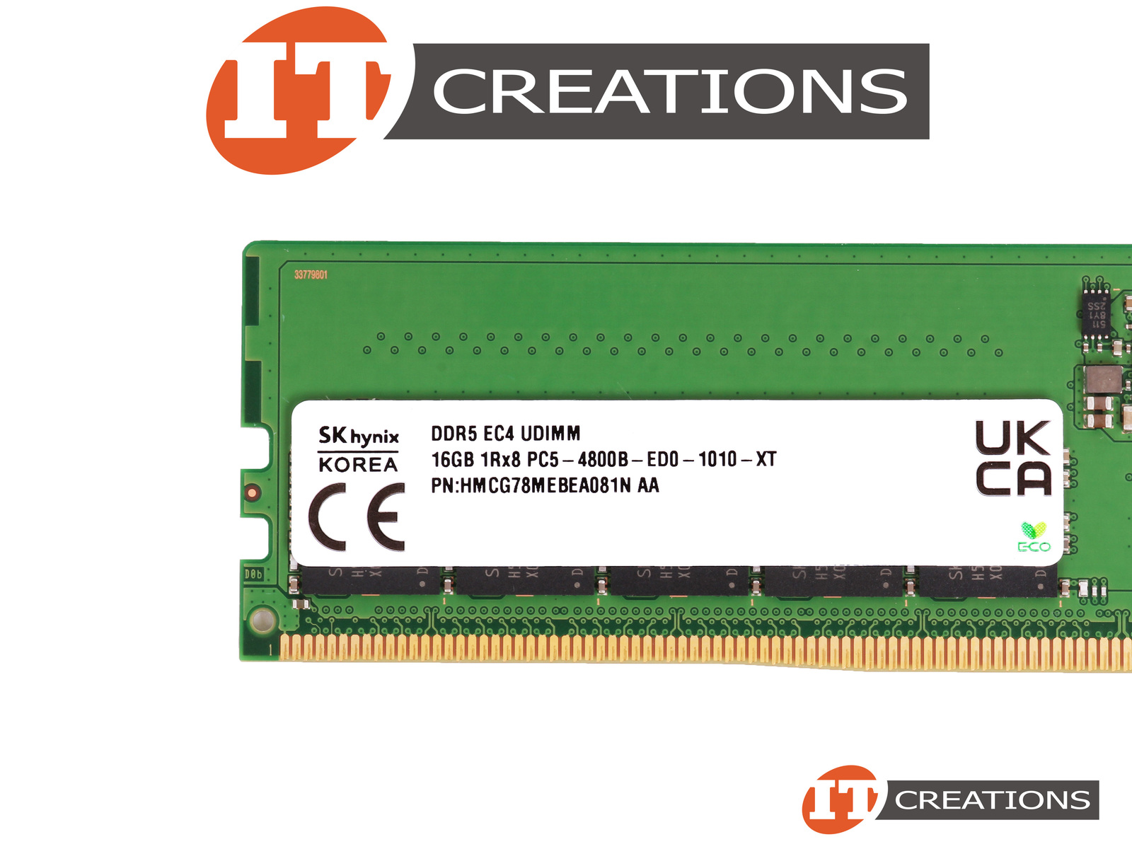 MEM-DR516L-HL01-EU48 SK HYNIX 16GB PC5-38400 DDR5-4800 UNBUFFERED ECC ...