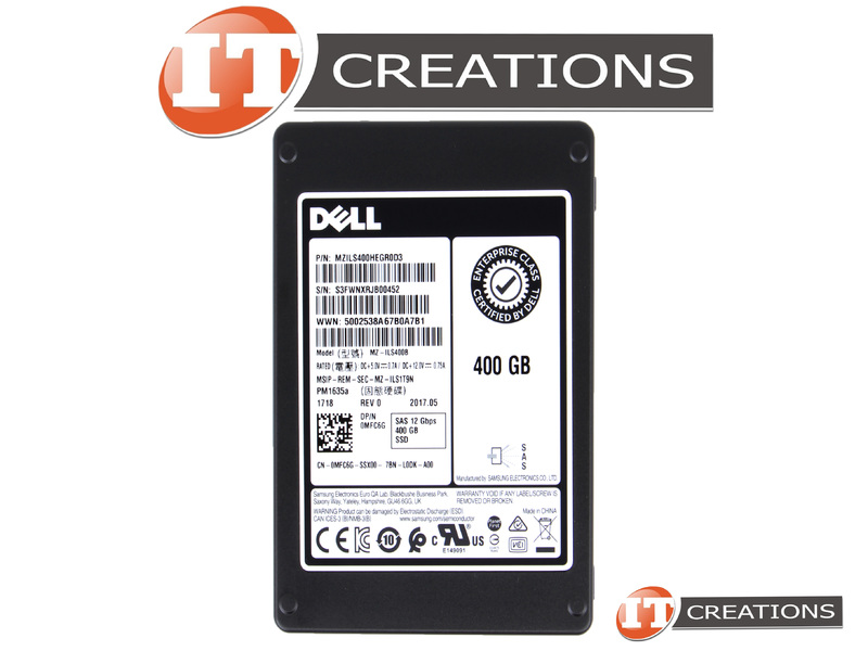 MFC6G - Refurbished - DELL / SAMSUNG 400GB SAS III 2.5 INCH SMALL FORM ...