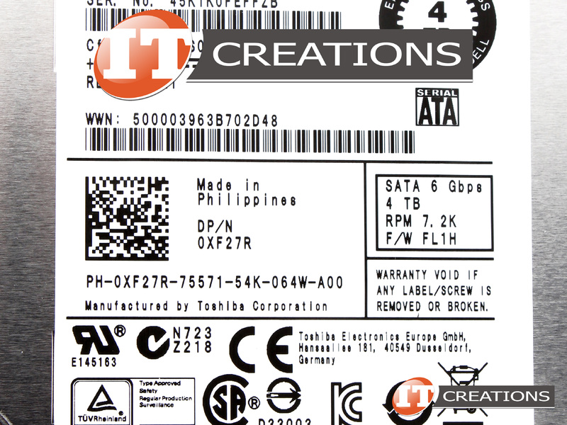 MG03ACA400-DELL - New Other - DELL / TOSHIBA 4TB 7.2K RPM SATA III 3.5 ...