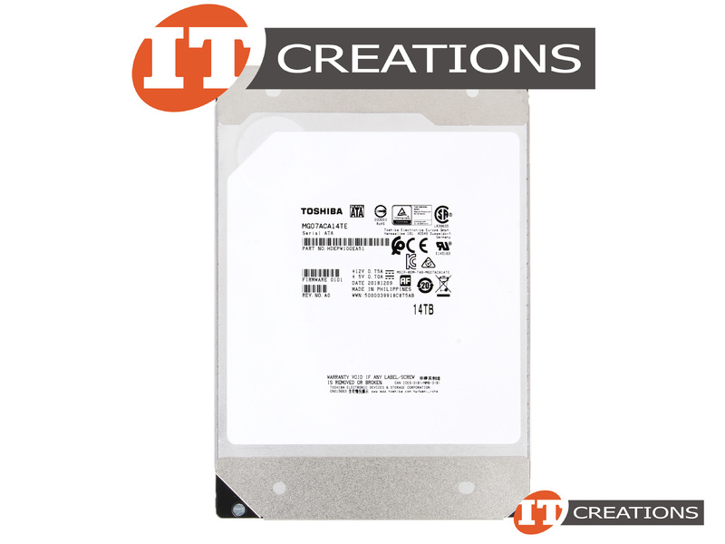 MG07ACA14TE - Used - TOSHIBA 14TB 7.2K RPM SATA III 3.5 INCH LARGE FORM ...