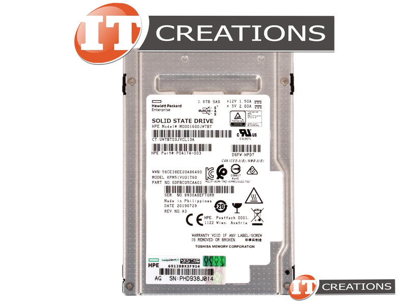 MO001600JWTBT - New Other - HP / HPE 1.6TB TLC SAS III 2.5 INCH SMALL ...