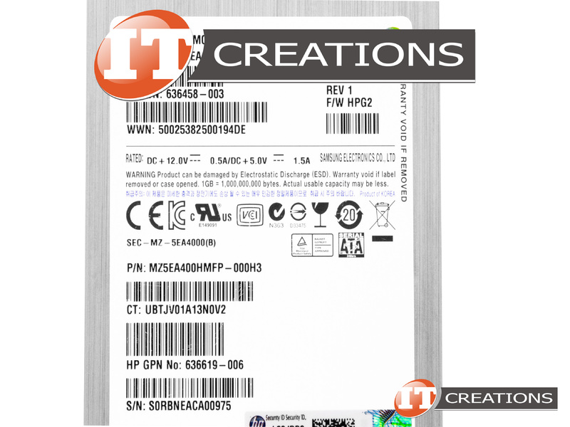 MO0400EBTJV - Refurbished - HP / SAMSUNG 400GB MLC SATA II 2.5 INCH ...