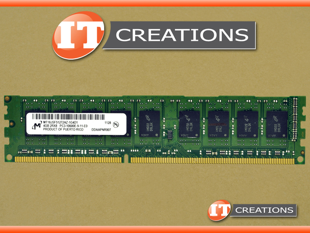 MT18JSF51272AZ-1G4D1 MICRON 4GB PC3-10600E UNBUFFERED ECC DDR3-1333 2RX8 MEMORY