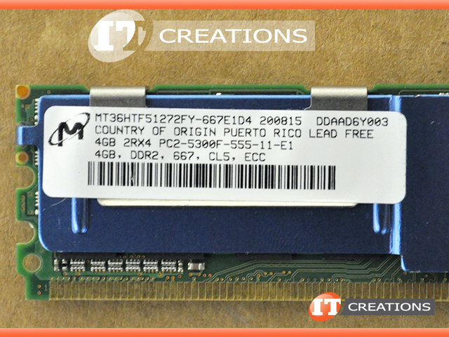 MT36HTF51272FY-667E1D4 - Used - MICRON 4GB 2RX4 PC2-5300F FULLY ...