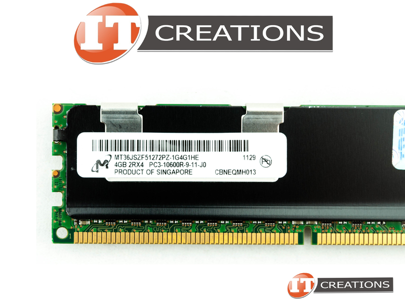 MT36JSZF51272PZ-1G4G1HE MICRON 4GB PC3-10600R DDR3-1333 REGISTERED ECC ...