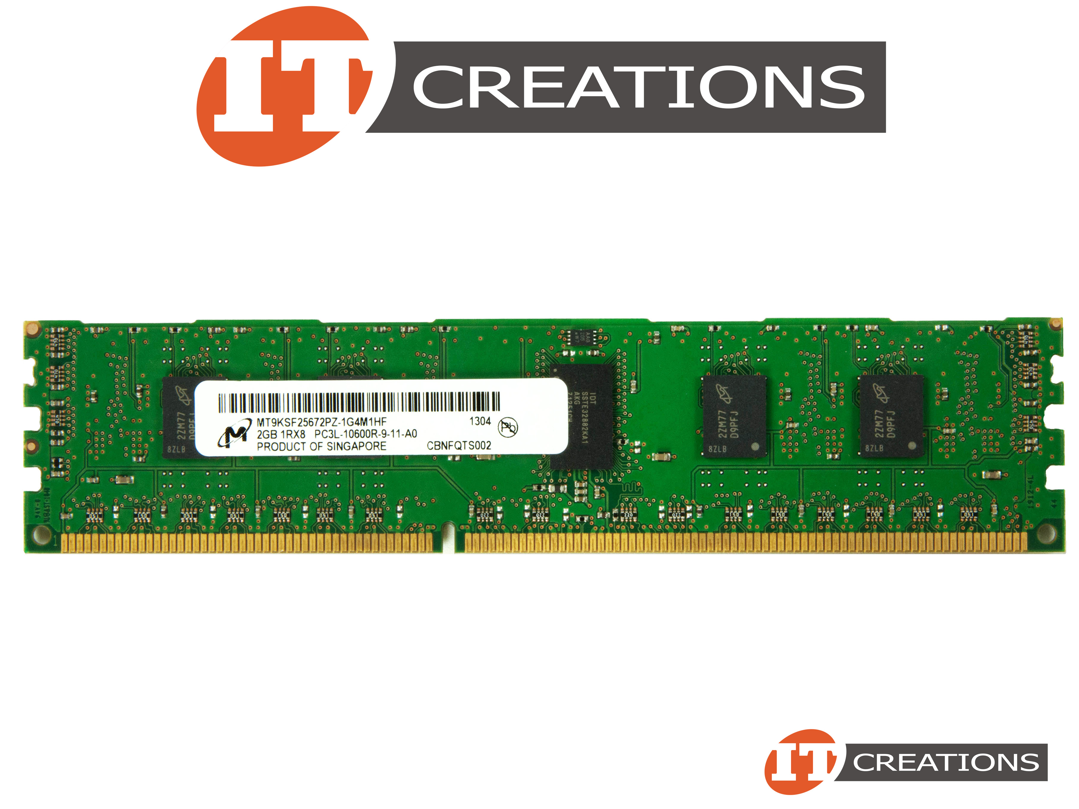 MT9KSF25672PZ-1G4M1HF MICRON 2GB PC3L-10600R DDR3-1333 REGISTERED ECC ...