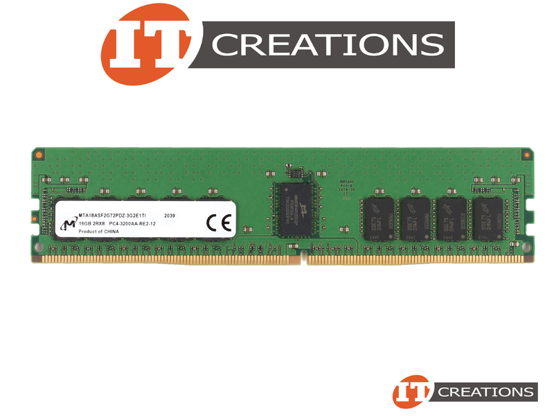 MTA18ASF2G72PDZ-3G2E1TI MICRON 16GB PC4-25600 DDR4-3200AA-R REGISTERED ...
