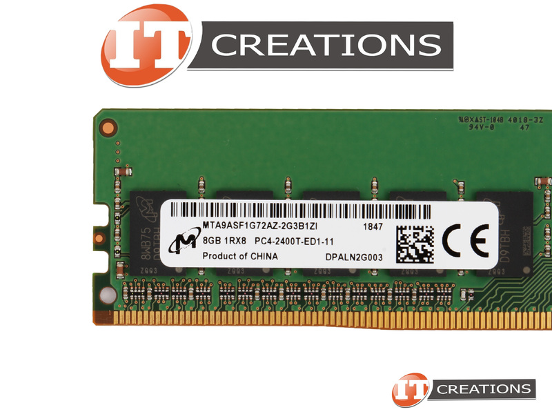 MTA9ASF1G72AZ-2G3B1ZI MICRON 8GB PC4-19200 DDR4-2400T-E UNBUFFERED ECC ...