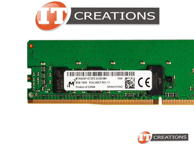 MTA9ASF1G72PZ-2G3B1MK MICRON 8GB PC4-19200 DDR4-2400T-R REGISTERED ECC ...