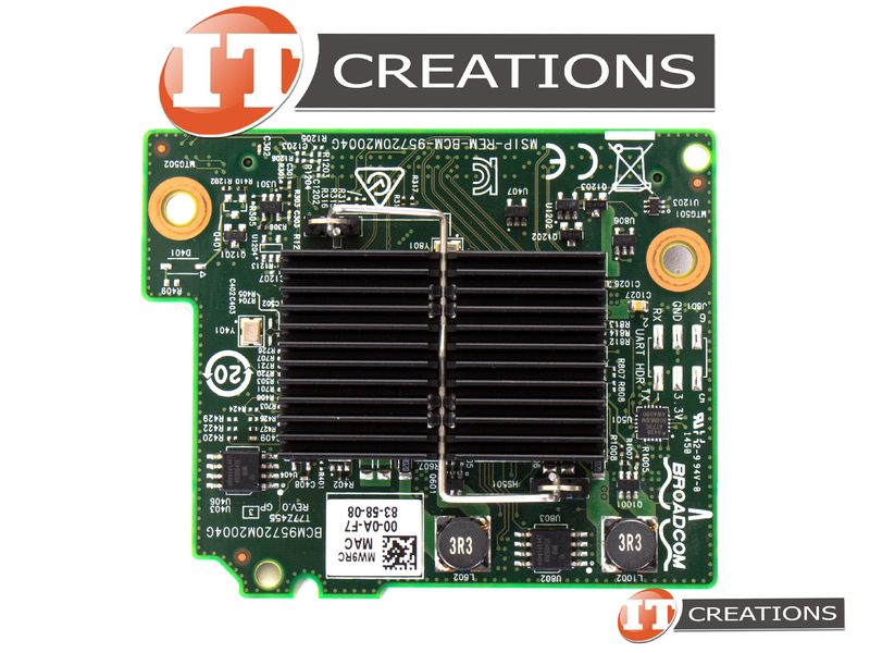 MW9RC DELL / BROADCOM 5720 NIC 1GB KR 4P BLADE NETWORK DAUGHTER CARD ...