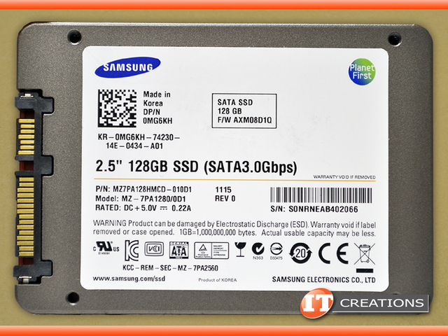 MZ7PA128HMCD-DELL DELL 128GB SSD SATA 2.5 INCH HARD DRIVE (DUAL LABEL ...