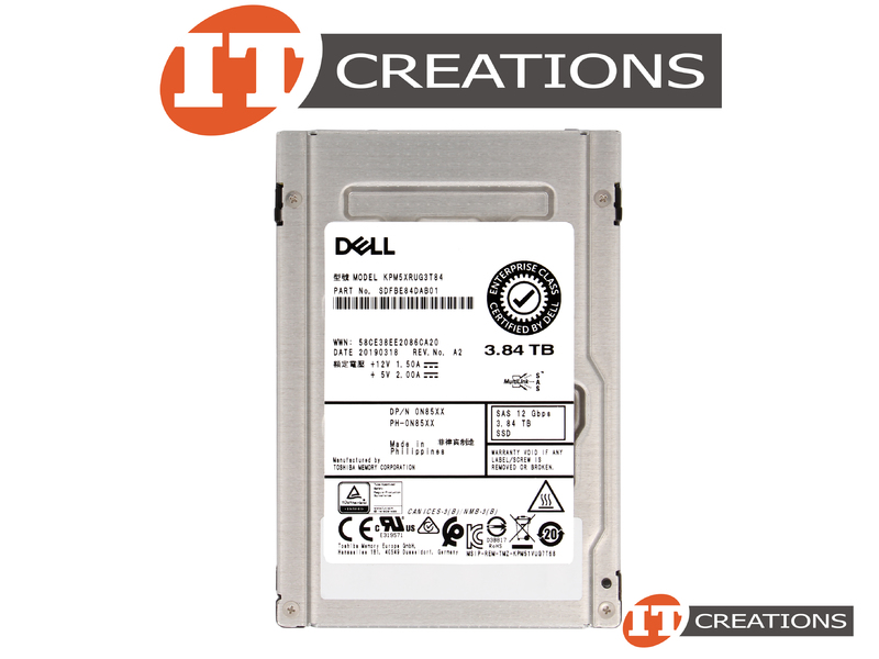 N85XX - Refurbished - DELL / TOSHIBA / KIOXIA 3.84TB TLC SAS III 2.5 ...