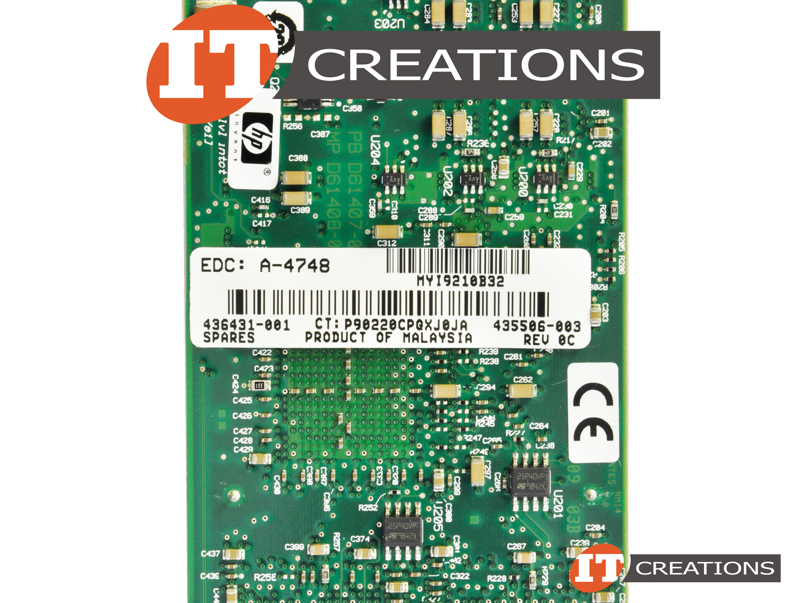NC364T-HP-LOW P HP / INTEL NC364T PCI-E X4 ( 4 ) FOUR RJ-45 PORTS 10 ...