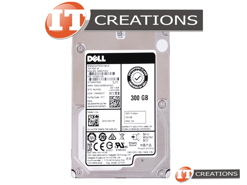 NCT9F - Refurbished - DELL / SEAGATE 300GB 15K RPM SAS III 2.5 INCH ...