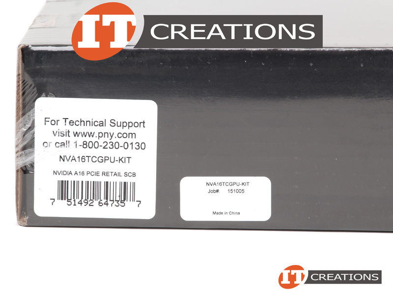 NVA16TCGPU-KIT-NEW - New - PNY NVIDIA A16 GPU ACCELERATOR 64GB MEMORY ...