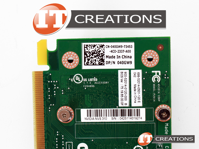 NVS 310-DELL-HIGH P - Used - DELL NVIDIA NVS 310 FERMI GPU 1GB 48 CUDA ...