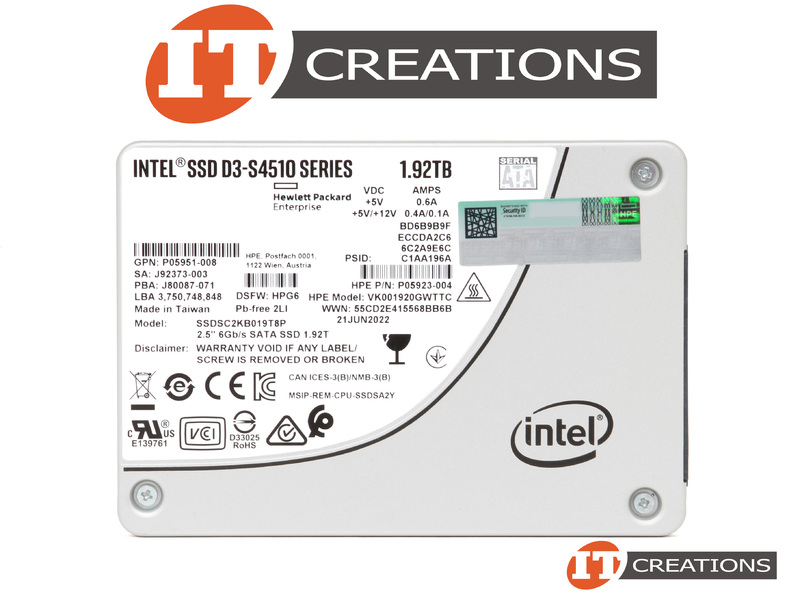 P05923-004 - Used - HP / HPE 1.92TB 64-LAYER TLC SATA III 2.5 INCH ...