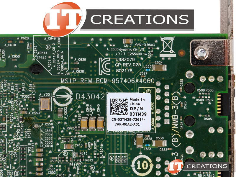 P57CH-HIGH P DELL / BROADCOM NETXTREME 57416 NIC 10GBE BASE-T DUAL PORT ...