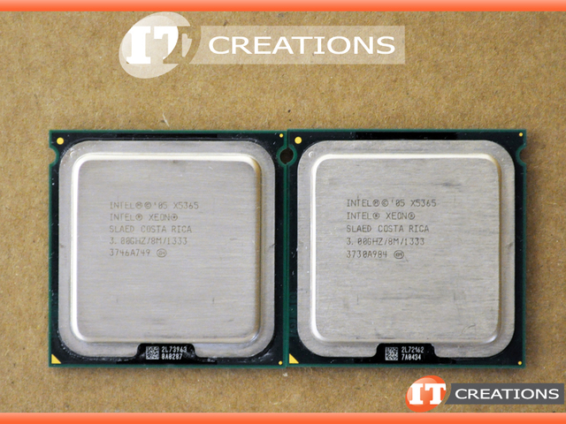 PAIR SLAED INTEL CPU MATCHING PAIR ASSEMBLY HAS (2) X5365 QUAD CORE ...